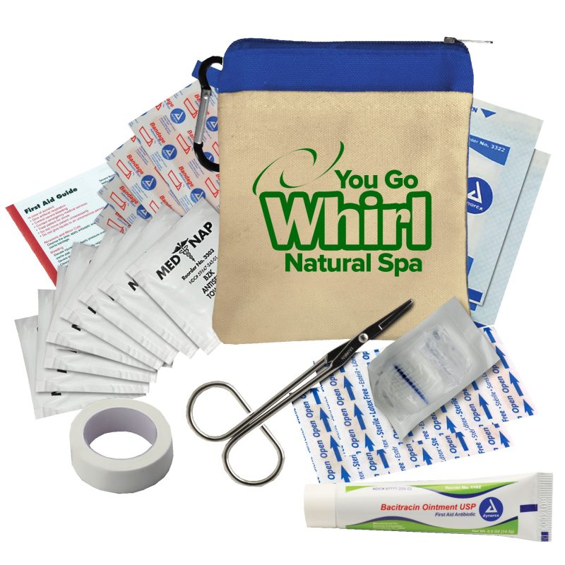 Garyline® Canvas Zipper Pouch First Aid Kit ? 44 Piece - Wellness Promo ...