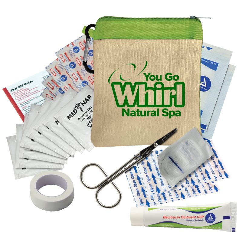 Garyline® Canvas Zipper Pouch First Aid Kit ? 44 Piece - Wellness Promo ...